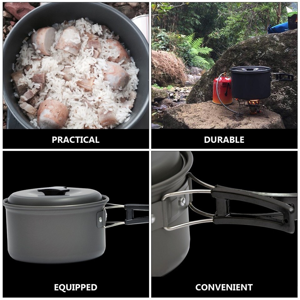 1pc Cooking Utensil Folding Cookware Folding Camping Pot Outdoor ...