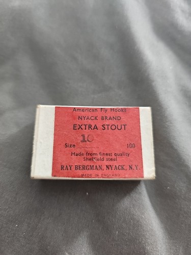 Vintage Ray Bergman Wet Fly Hooks sz. 10 Vintage Fly Fishing "Red Label ...