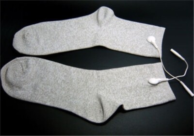 With Tens/Ems Machines Tens Socks Use Electrode Sock Massage New ...