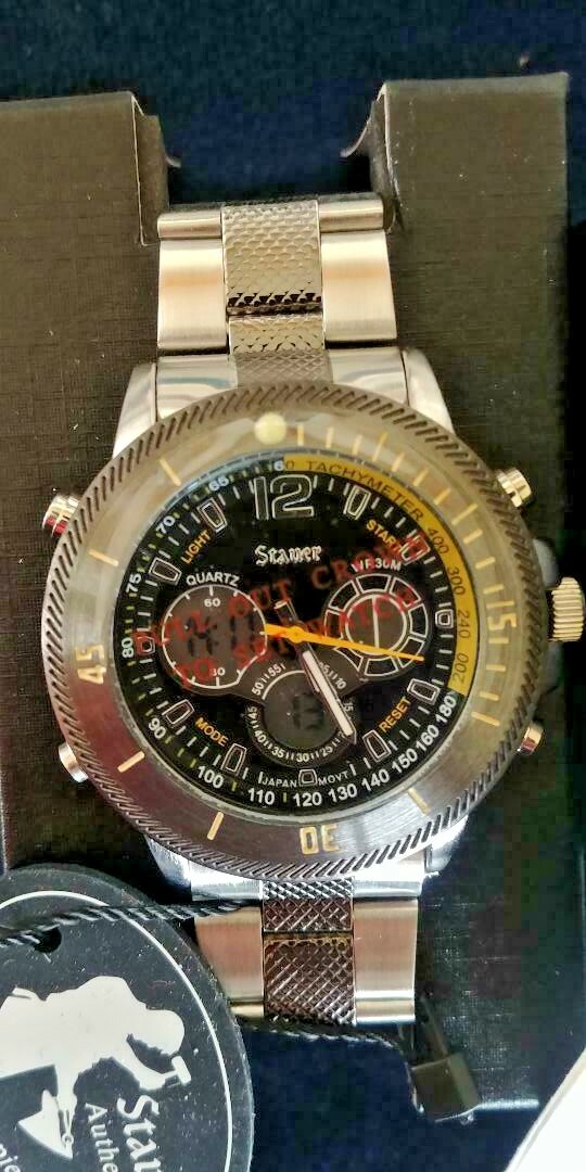 Stauer 20410 Mens Watch Hybrid Analog Digital Colossus 42mm for sale ...