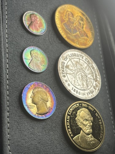 3 Mixed US Medal And 3 Toned US Coin Lot (Lot Of 6 Coins (#15)) | eBay
