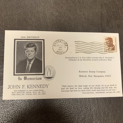 1975 Envelope Cover In Memoriam of JFK as President | eBay