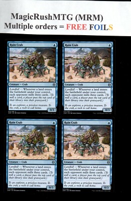 MRM ENGLISH 4x Ruin Crab - Crabe des ruines NM/M MTG magic ZNR | eBay