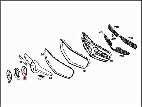 Genuine MERCEDES A205 A217 C205 C217 C238 S205 S213 W205 Base plate ...