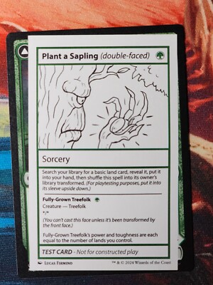 Plant a Sapling (double-faced) Mystery Booster 2 Playtest Cards Magic ...