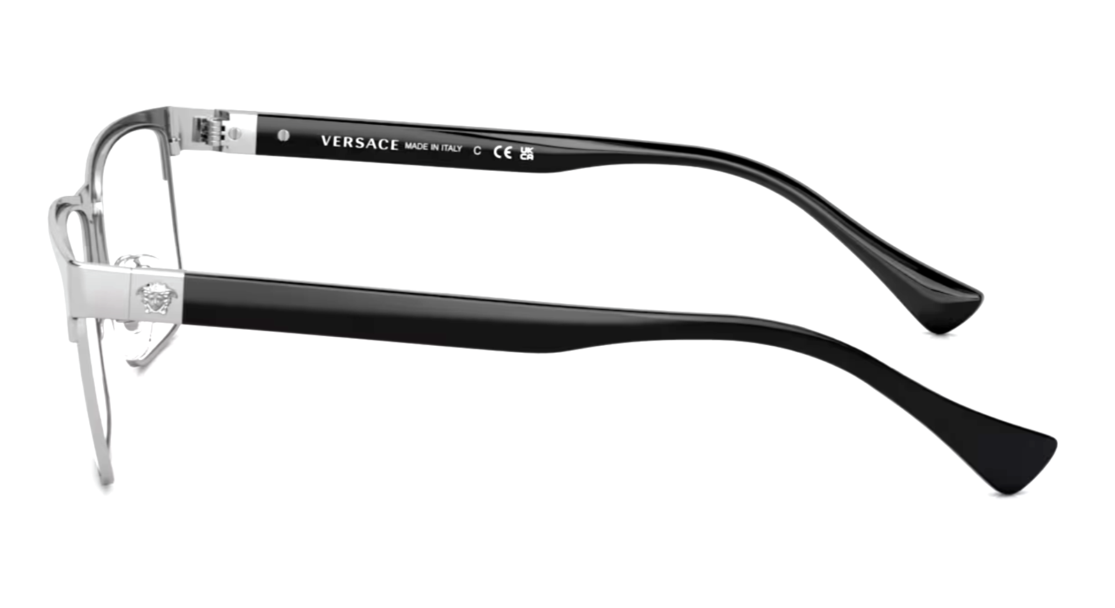 New VERSACE Rx-able Eyeglasses MOD. 1285 1001 56-17 150 Gunmetal ...
