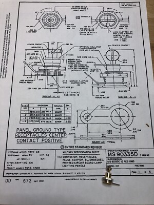 MS90335-3 Gold Plated Electrical Connector | eBay