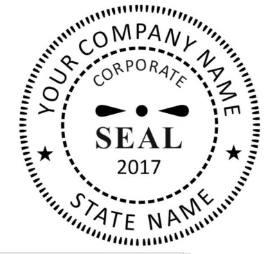 Custom Corporate Seal Self-Inking Round Seal - Corporate Seal - Ideal ...