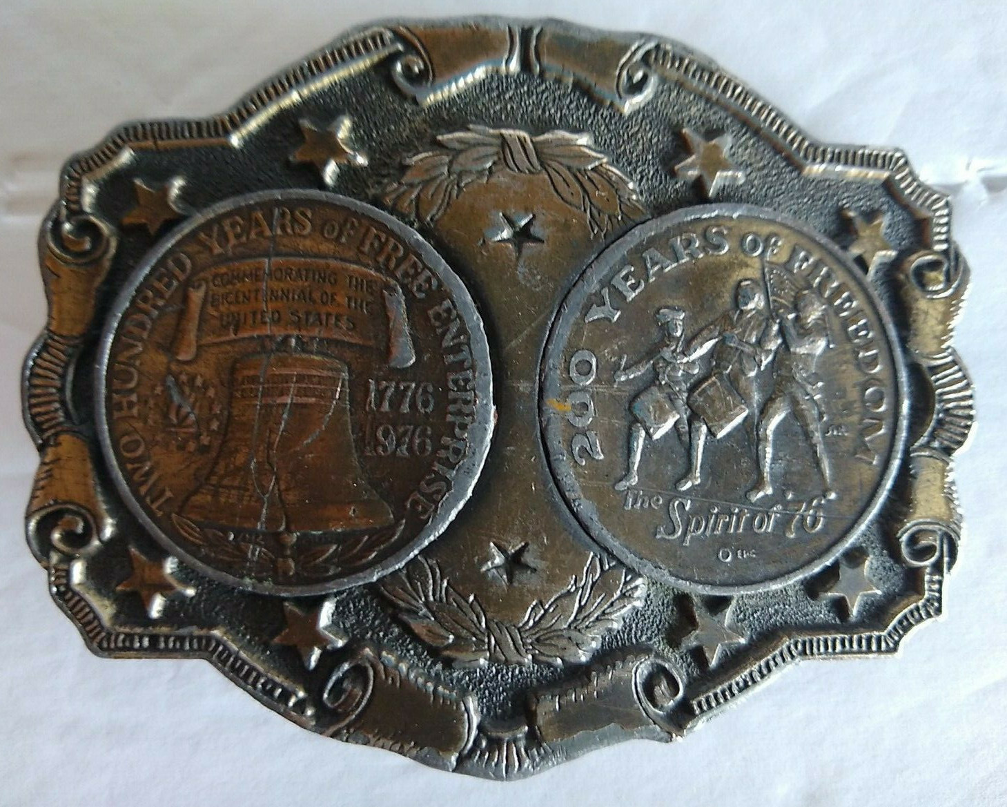 Bicentennial Belt Buckle By Lewis Buckle Company 1976… - Gem