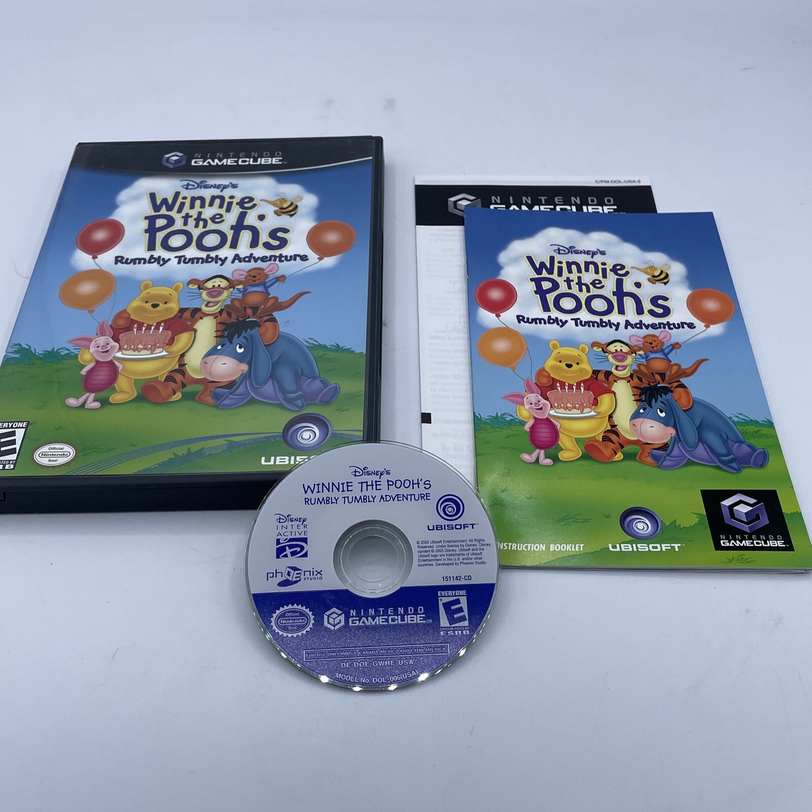 Winnie the Pooh's Rumbly Tumbly Adventure Nintendo GameCube 2005 Black ...