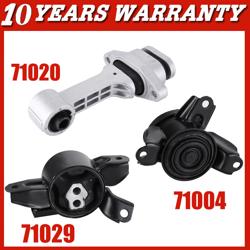 3Pcs Engine Motor &Transmission Mounts Set For Hyundai Accent Elantra ...