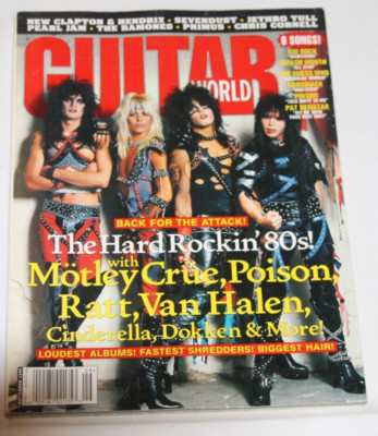 SEPTEMBER 1999 GUITAR WORLD music magazine MOTLEY CRUE RATT VAN HALEN ...