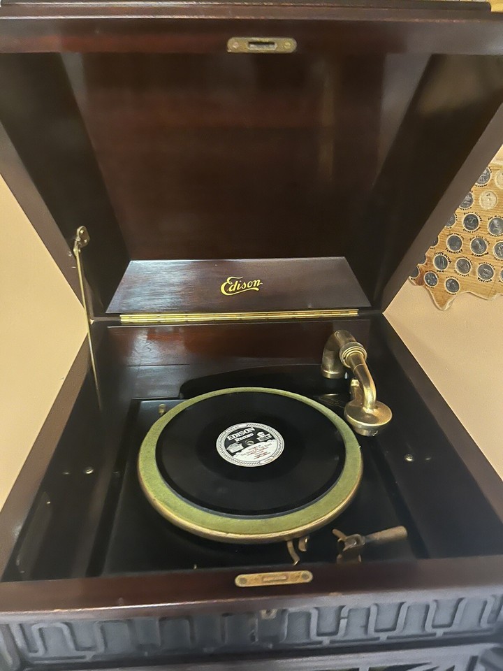1920 Working Edison Vintage (1920) Disc Phonograph | eBay