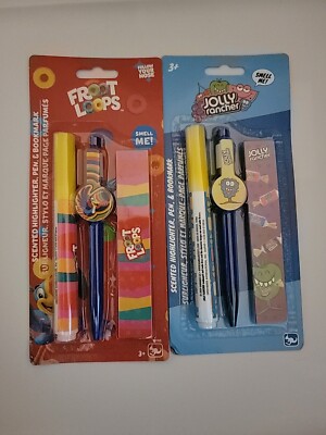 2 Pack Mike & Ike Froot Loops & Rancher Scented Pens Highlighter ...