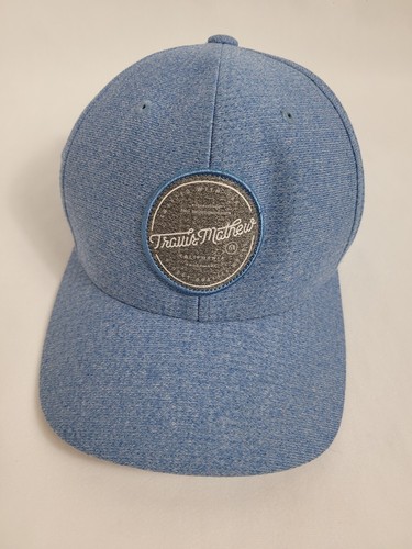 Travis Mathew Hat Mens Blue 110 Flexfit Tech Golf Cap Yupoong | eBay