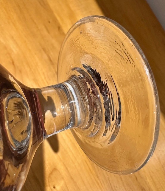 Large Georgian Antique Clear Glass Bucket Bowl Rummer Drinking Hand ...