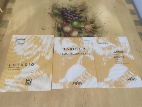 Tarrega Works For The Classical Guitar Rare Sheet Music | eBay