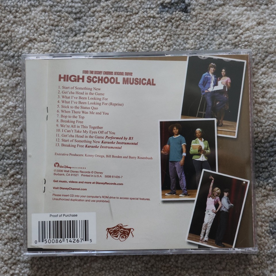 High School Musical - Music from the Disney Channel Movie - US CD ...