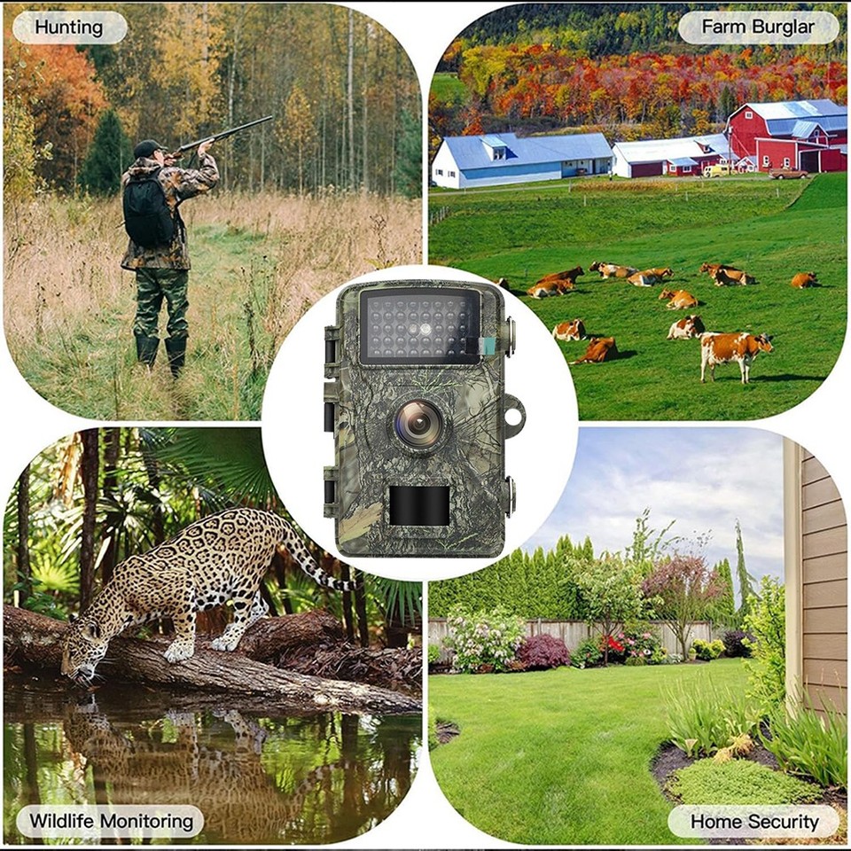 1440P Hunting Game Trail Camera Wildlife Waterproof Cam Night Vision w ...