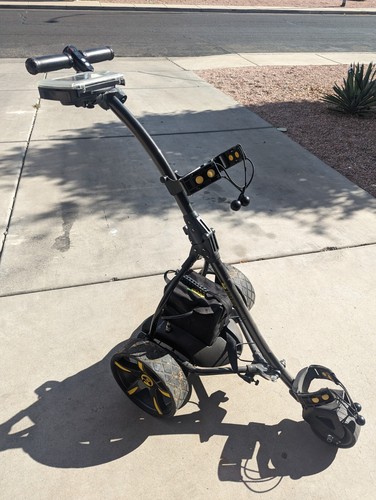 Bat Caddy BLACK X3 Electric Golf Bag Cart/Trolley w/Charger and ...
