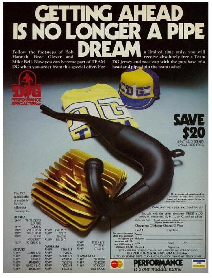 2 DG Racing Round Decals VMX Retro Motocross Vintage CR RM KX YZ Maico ...