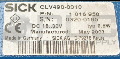 NEW SICK CLV490-0010 BARCODE SCANNER / CLV4900010 | eBay