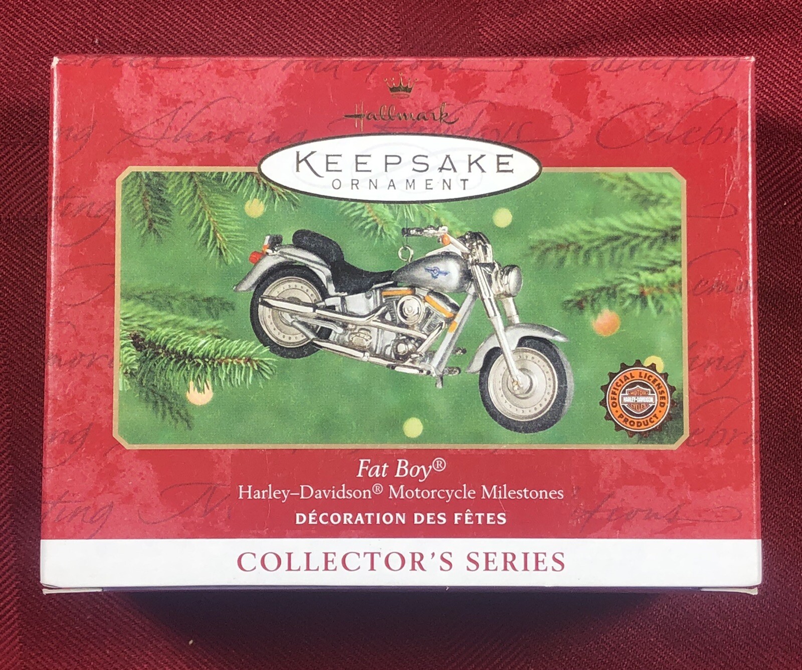 2000 Hallmark Keepsake Ornament Fat Boy Harley-Davidson Motorcycle ...