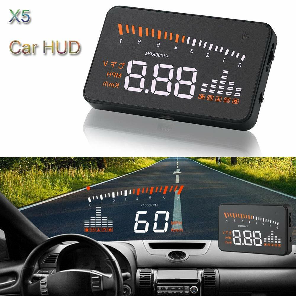 X5 Car HUD Projector Head Up Display OBD2 EOBD Speedometer Over Speed ...