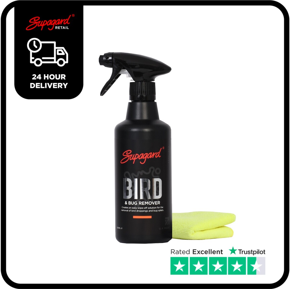 New Supagard Car Bird Poo & Bug Remover 500ml Magic Formula Spray Free ...