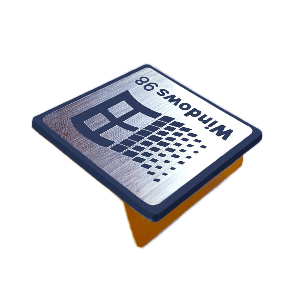 Retro Windows 98 Sticker Set - Case Badge Decal - Two Pieces | eBay