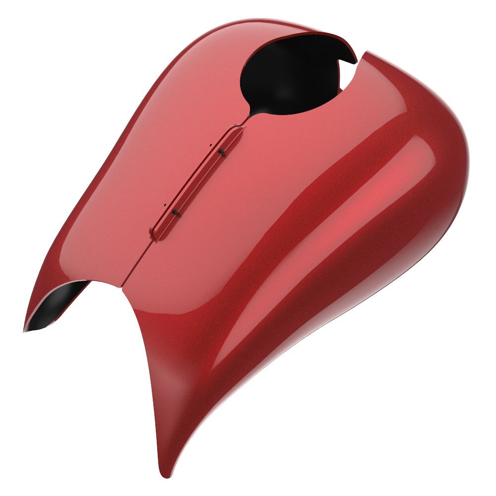 Ember Red Sunglo Stretched Tank Cover For Harley Touring Street Road ...