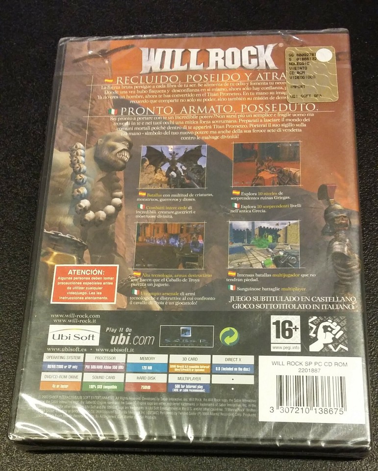 Will Rock PC computer edizione italiana prima stampa nuovo e sigillato ...