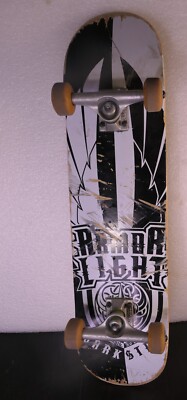 DARKSTAR ARMOR LIGHT WHITE & BLACK SKATEBOARD | eBay