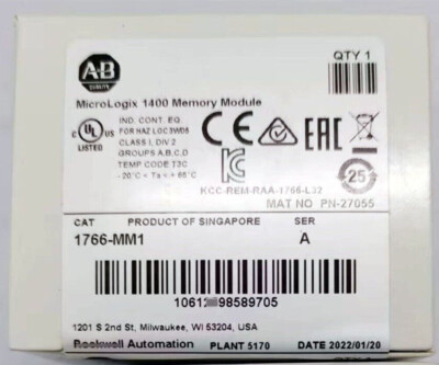 1766-MM1 AB MicroLogix 1400 Memory Module 1766-MM1 Fast Ship HT 1PCS | eBay