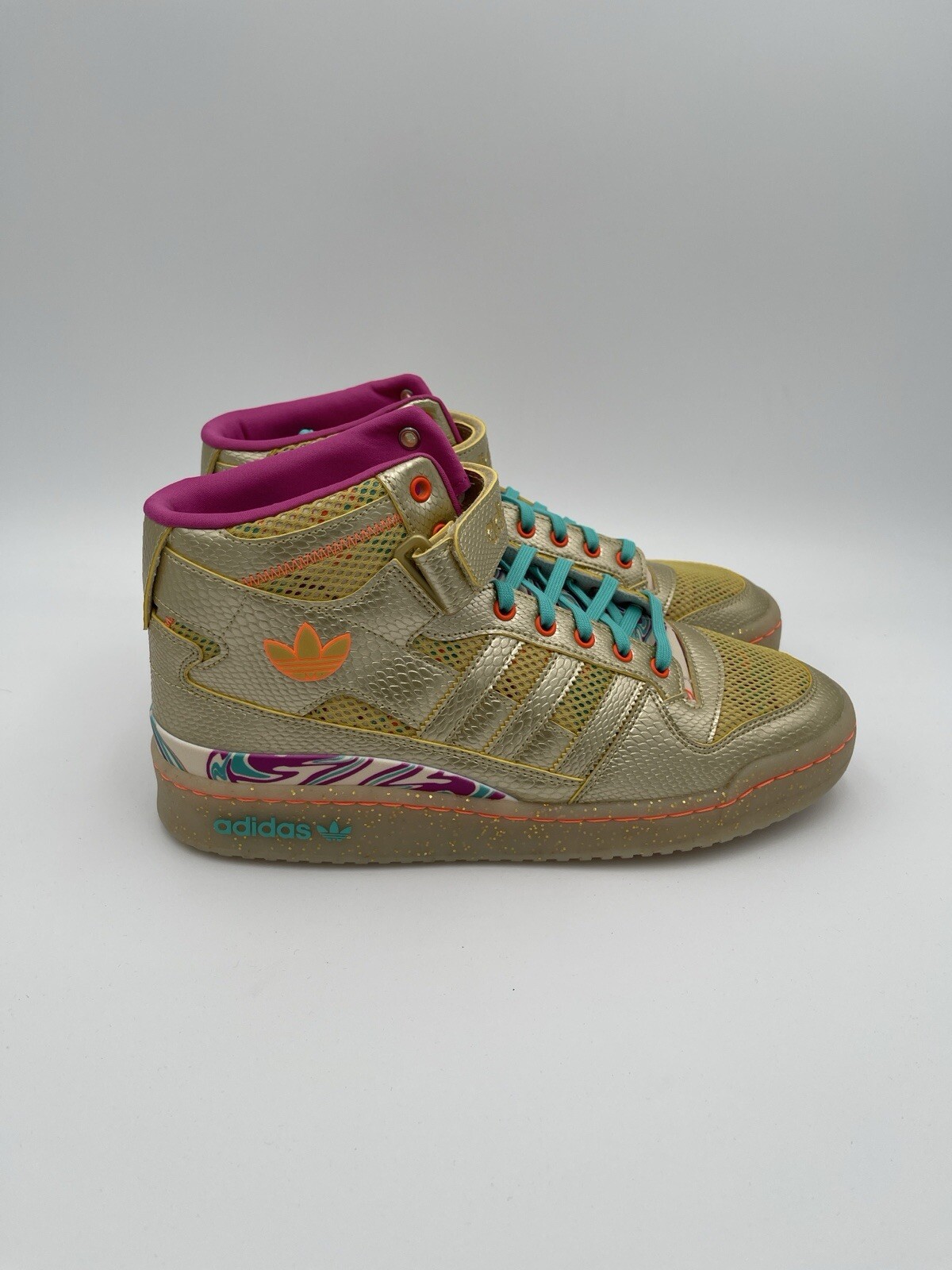 Adidas Originals Forum Mid Mens Casual Sneaker Shoes Gold ID8615 NEW | eBay