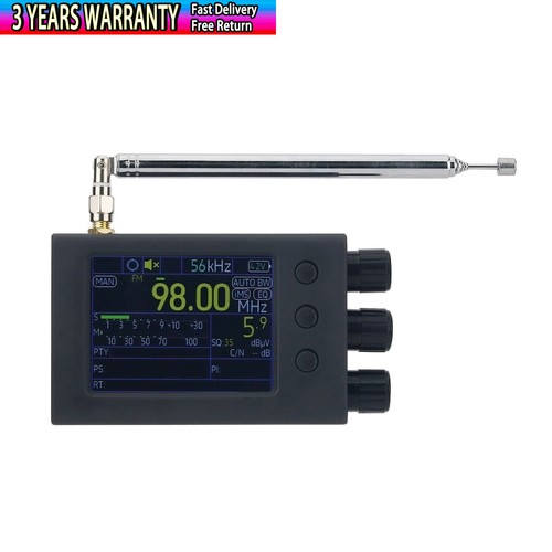 HAMGEEK 64-108MHZ Black TEF6686 Full Band Radio Receiver AM FM SW MW LW ...