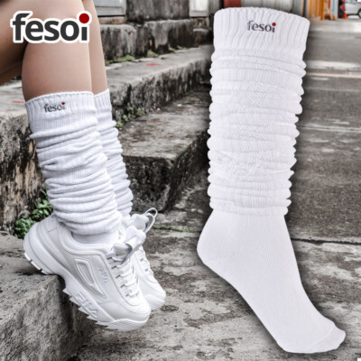 fesoi Slouch Socks 120 cm length Loose Socks Japan Kawaii Gyaru 90s ...
