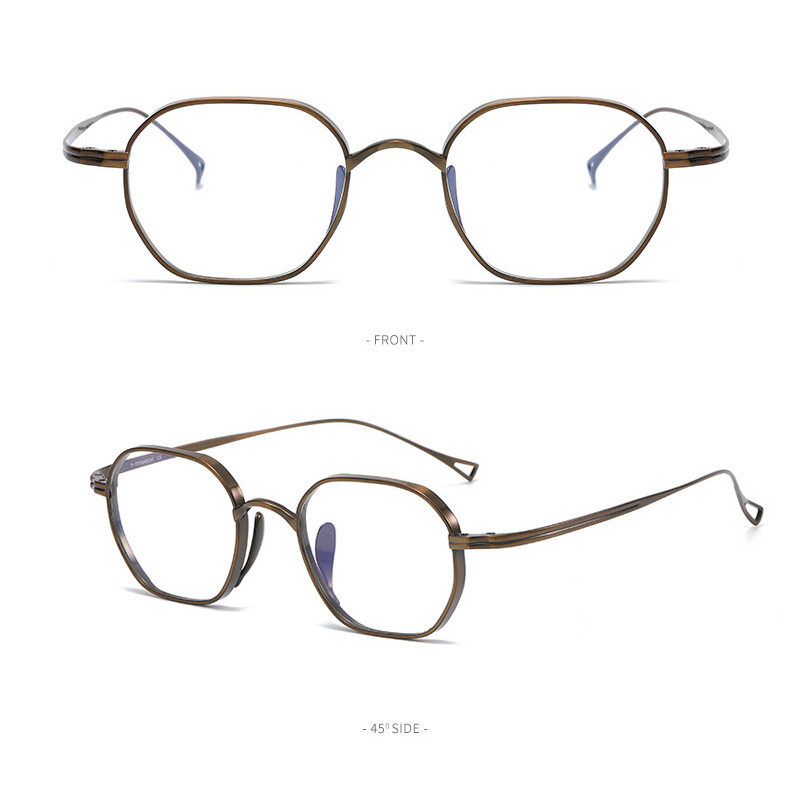 Vintage Elliptical Eyeglass Frames Metal Full Rim Glasses Women Men | eBay