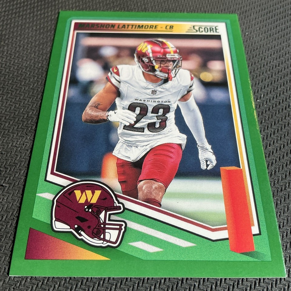 Marshon Lattimore 2025 Panini Score Green #165 Washington Commanders | eBay