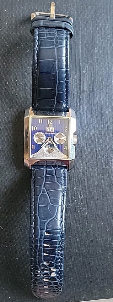 Louis Bolle Seward Automatic Multi-Function Analog Mens Watch Blue ...