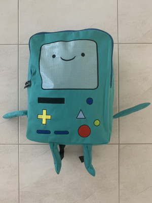 ADVENTURE TIME BMO BEEMO CHARACTER BACKPACK SCHOOL WORK BAG *NEW* SALE ...