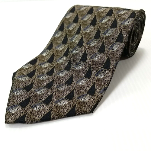 Daniel Craig DC Luxury Tie Geometric Pattern Printed Italian Silk ...