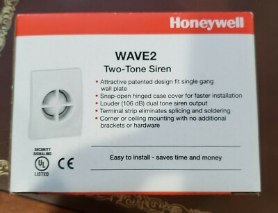 Indoor Siren for alarm system. Honeywell WAVE2 Two-Tone Siren | eBay