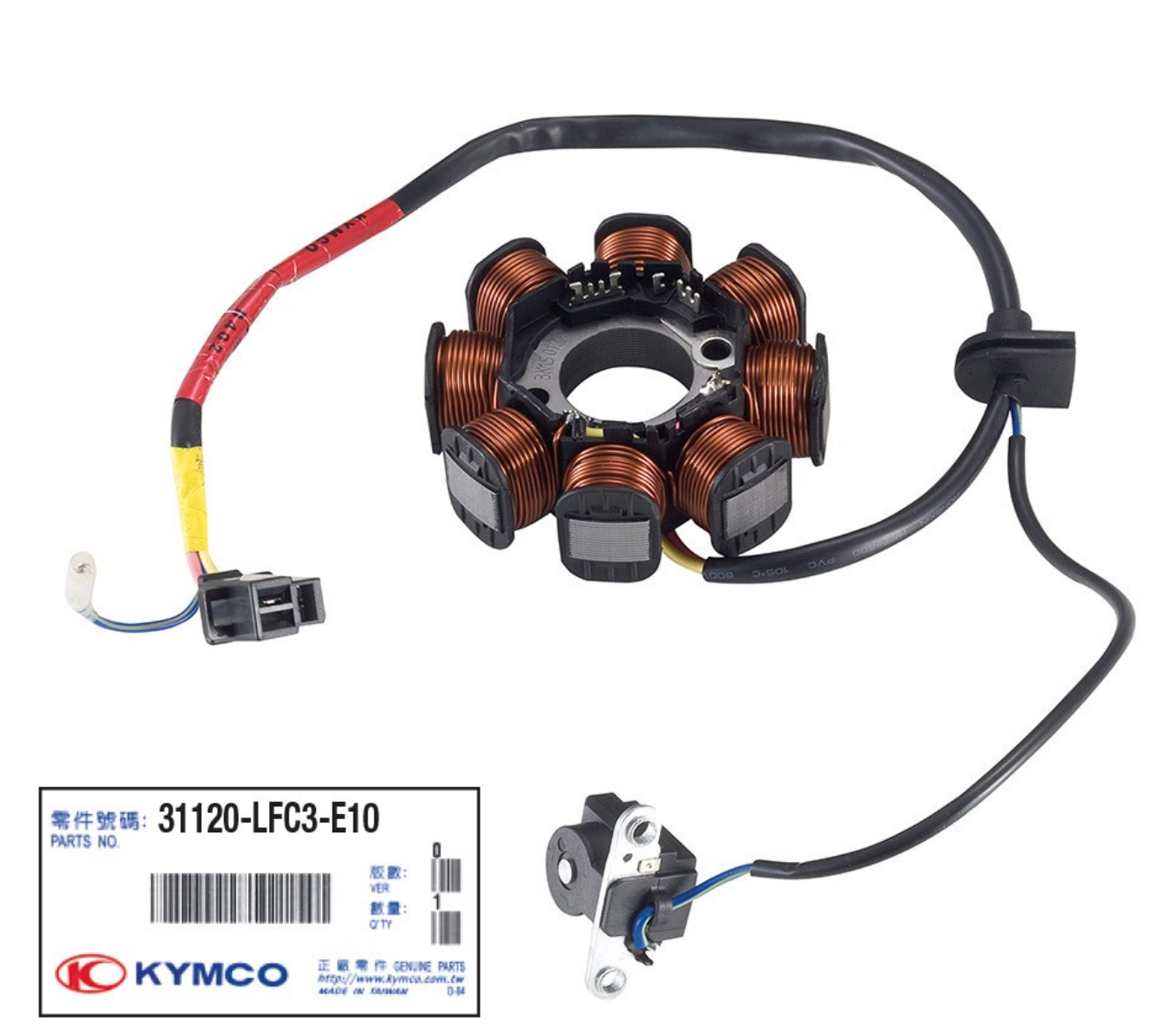 Statore ORIGINALE Kymco Agility 125 4T RS R12 2009 2010 2011 2012 2013 ...