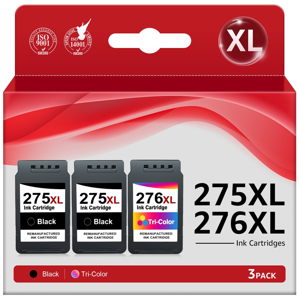 PG-275XL CL-276XL Ink Cartridge for Canon Pixma TS3500 Series TS3522 ...