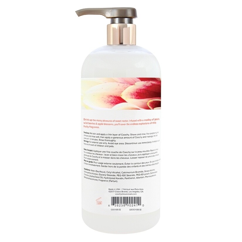 Coochy Shave Cream, Conditioner and Moisturizing Complex. 32 oz Sweet ...