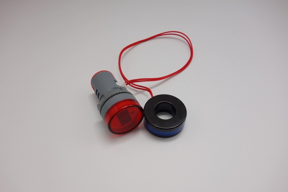 22MM RED 3 digital LED AC 0-100A Ammeter AMP Current meter Pilot Light ...