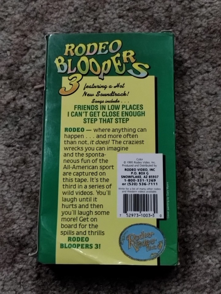 Rodeo Bloopers 3 Vhs | eBay