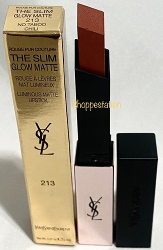 Yves Saint Laurent The Slim Glow Matte Lipstick Shade 213 NO TABOO ...