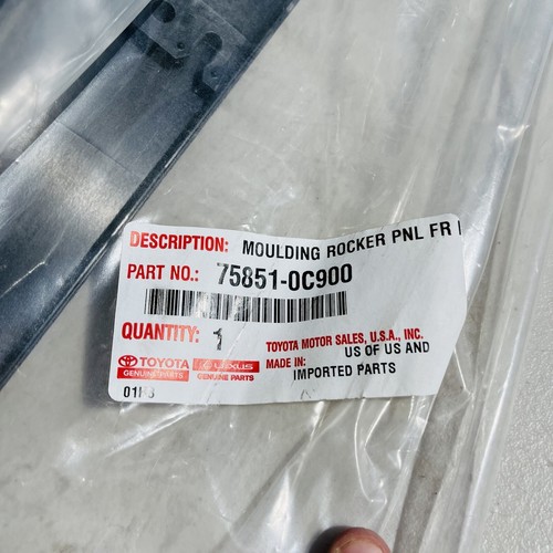 75851-0C900 Rocker Molding 2022-2023 Toyota Tundra NEW OEM GENUINE ...